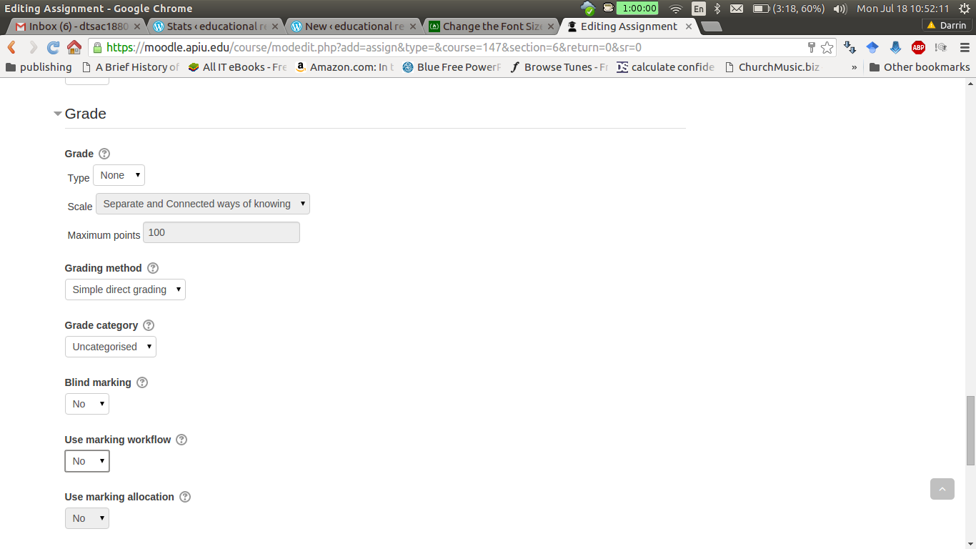 Setting up Assignments in Moodle | educational research techniques
